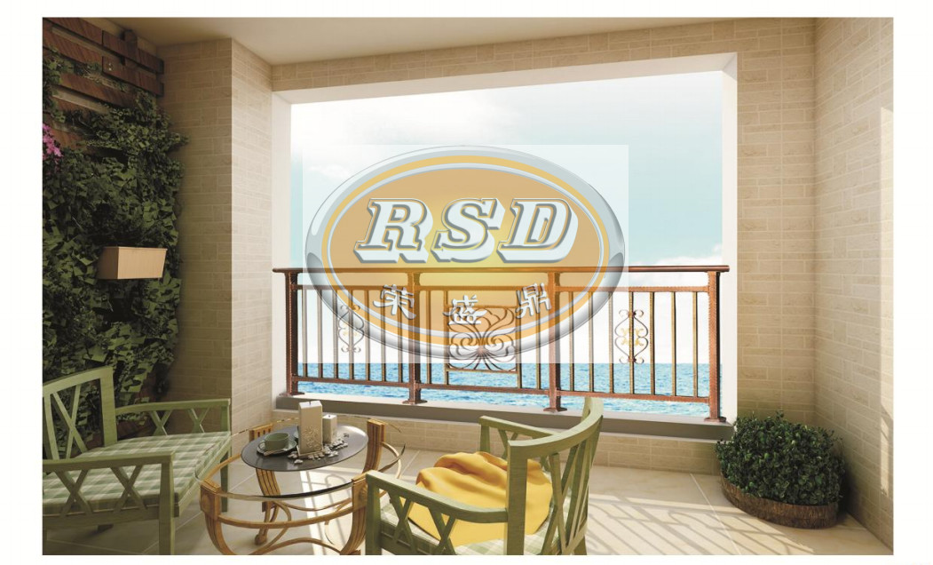 Galvanized Zinc Steel Safety Railing for Wet & Salt Areas